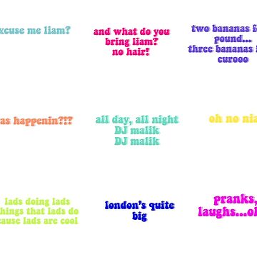 "One Direction Quote stickers pt.2" Sticker for Sale by emmaeaddy2923 ...