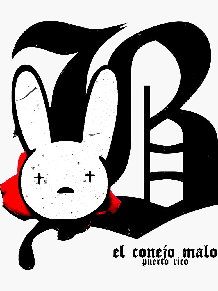 "El Conejo Malo" Sticker for Sale by blazikin | Redbubble