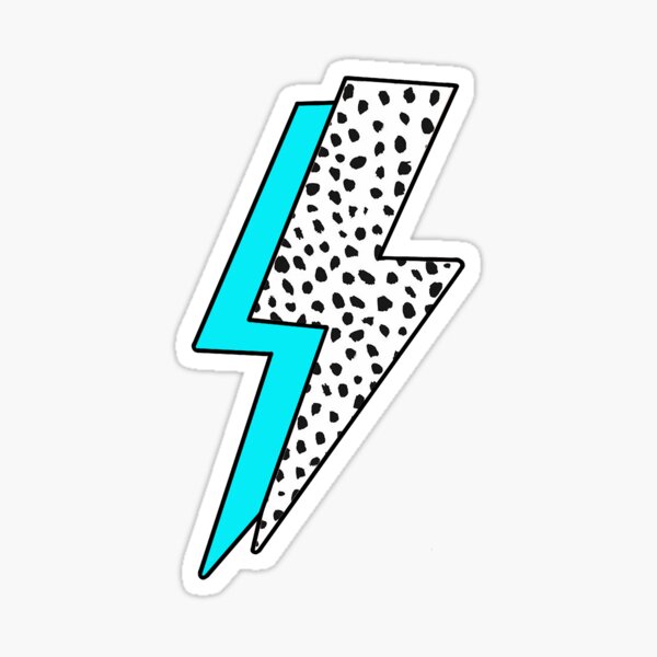 "Blue Lightning " Sticker for Sale by srann21 | Redbubble