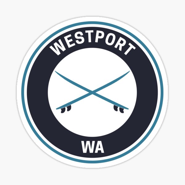 "Vintage Westport Washington" Sticker for Sale by fearcity | Redbubble