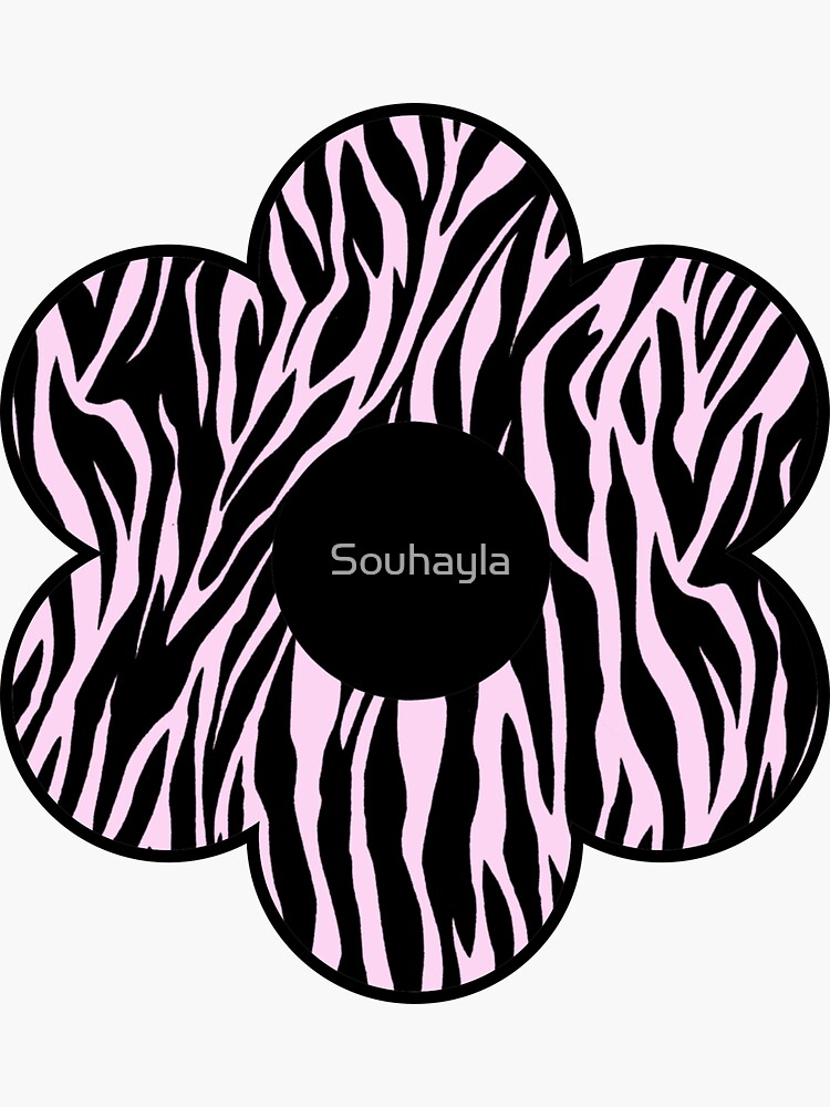 "Y2k zebra print sticker" Sticker for Sale by Souhayla | Redbubble