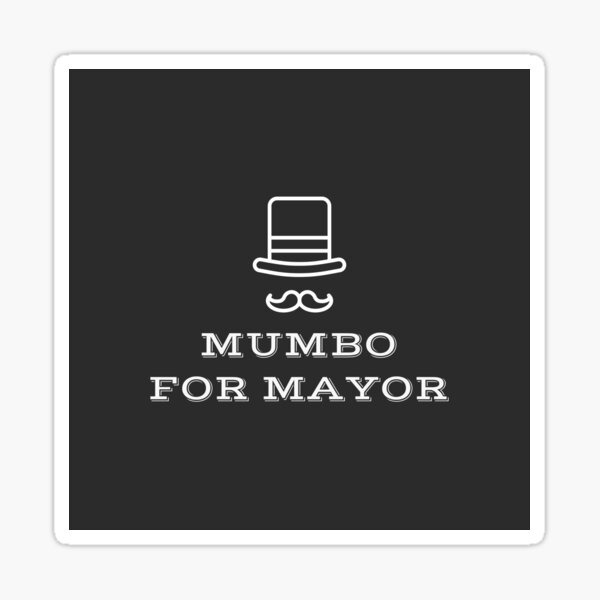 "mumbo for mayor hermitcraft" Sticker by usagi-stickers | Redbubble