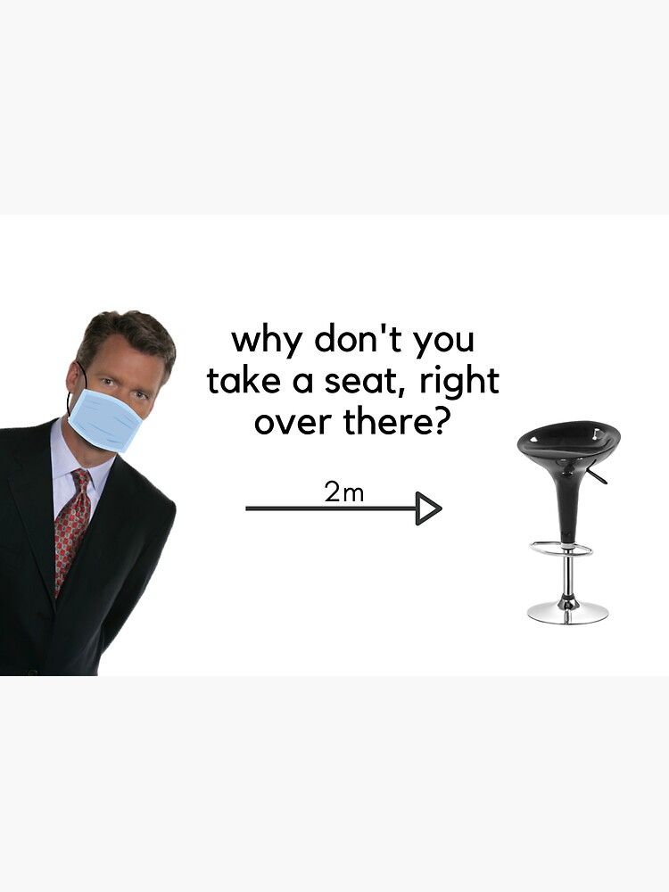"Chris Hansen Social Distancing" Sticker by ConcreteTheatre | Redbubble