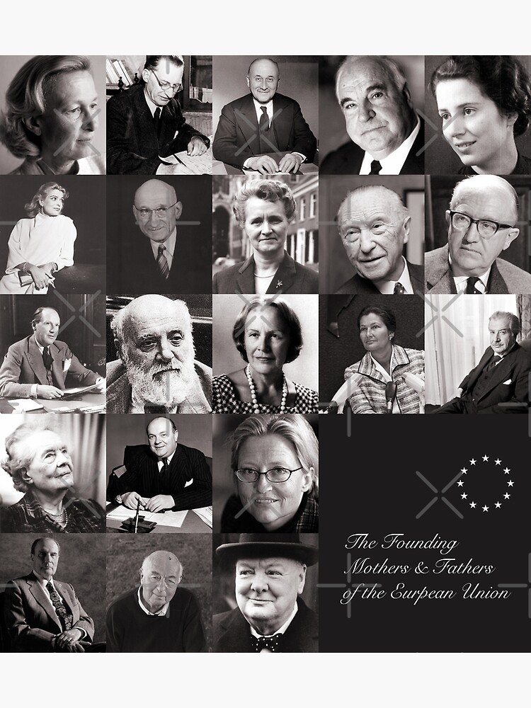 "Founders of the European Union [Version 2]" Art Print for Sale by UF ...