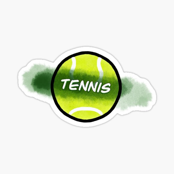 "Tennis Ball Sticker" Sticker by RebekahCallahan | Redbubble