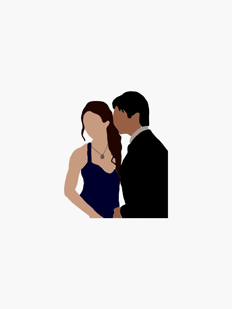 "Delena (miss mystic falls) " Sticker by scenextvdx | Redbubble