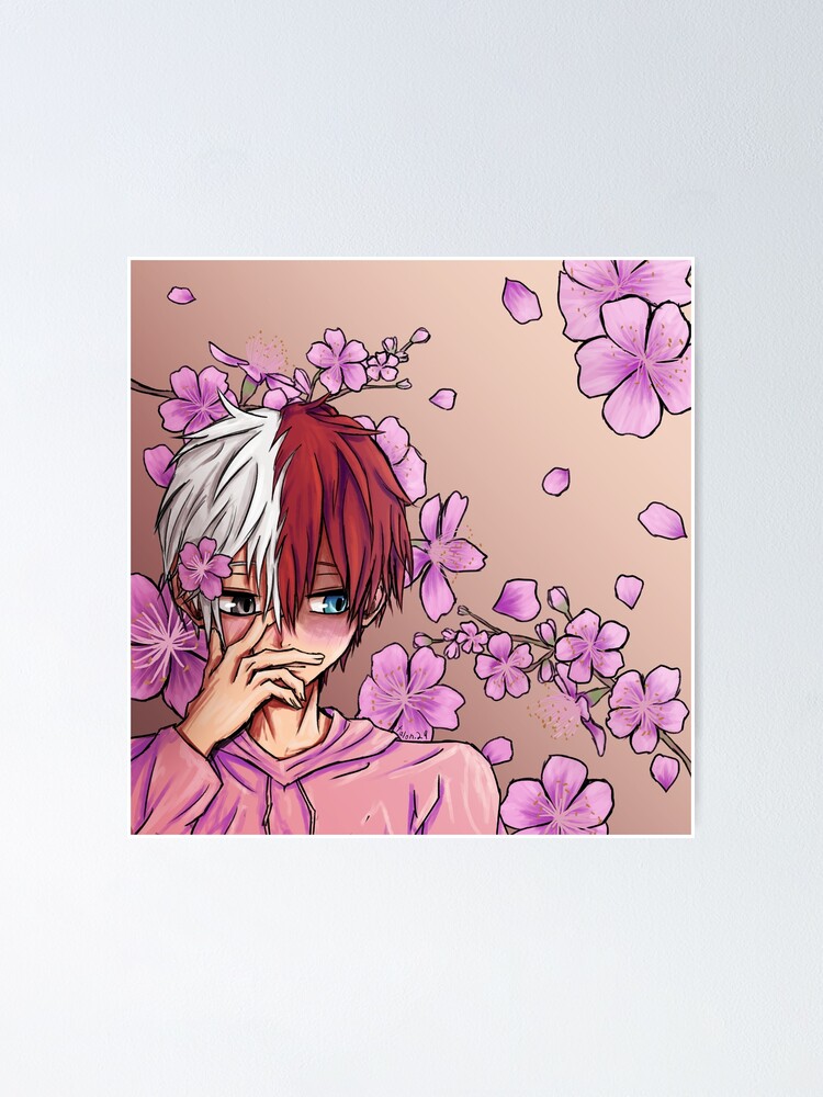 "Todoroki Sakura Flowers" Poster for Sale by talon29 | Redbubble