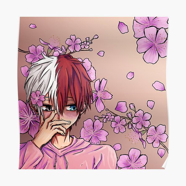 "Todoroki Sakura Flowers" Poster for Sale by talon29 | Redbubble