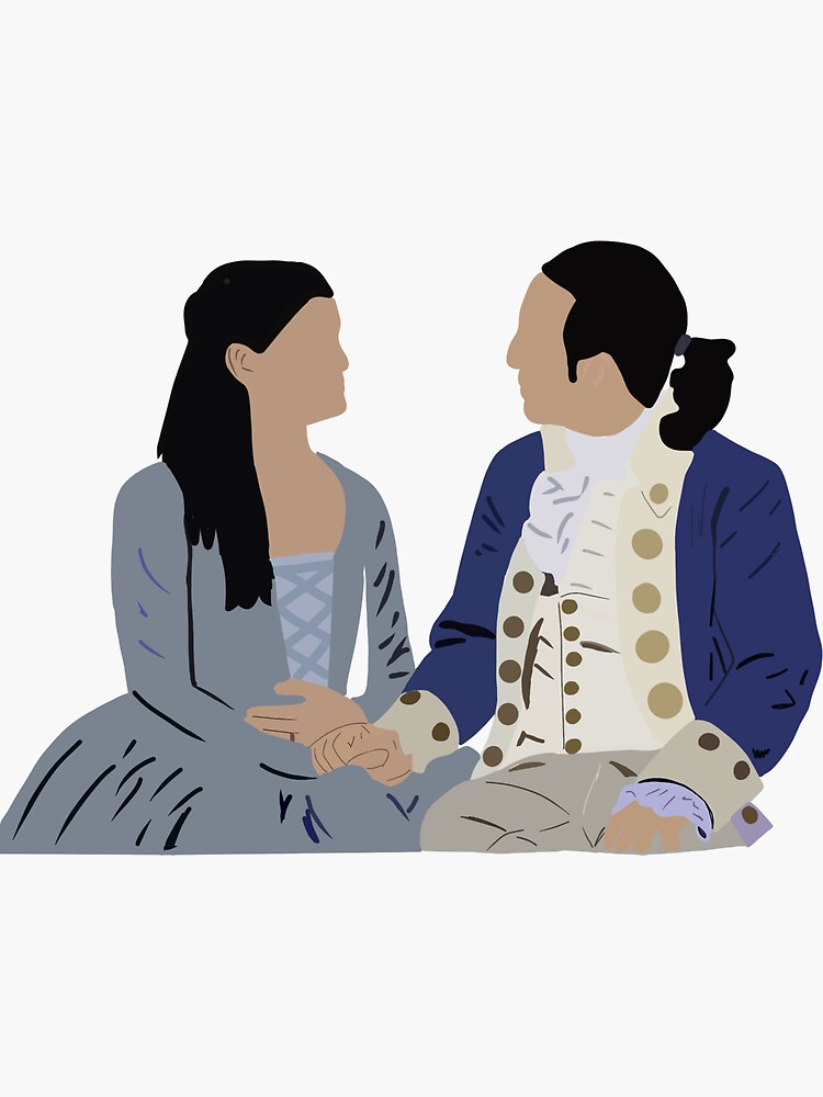"Hamilton Eliza and Hamilton" Sticker for Sale by sticksforpeople ...
