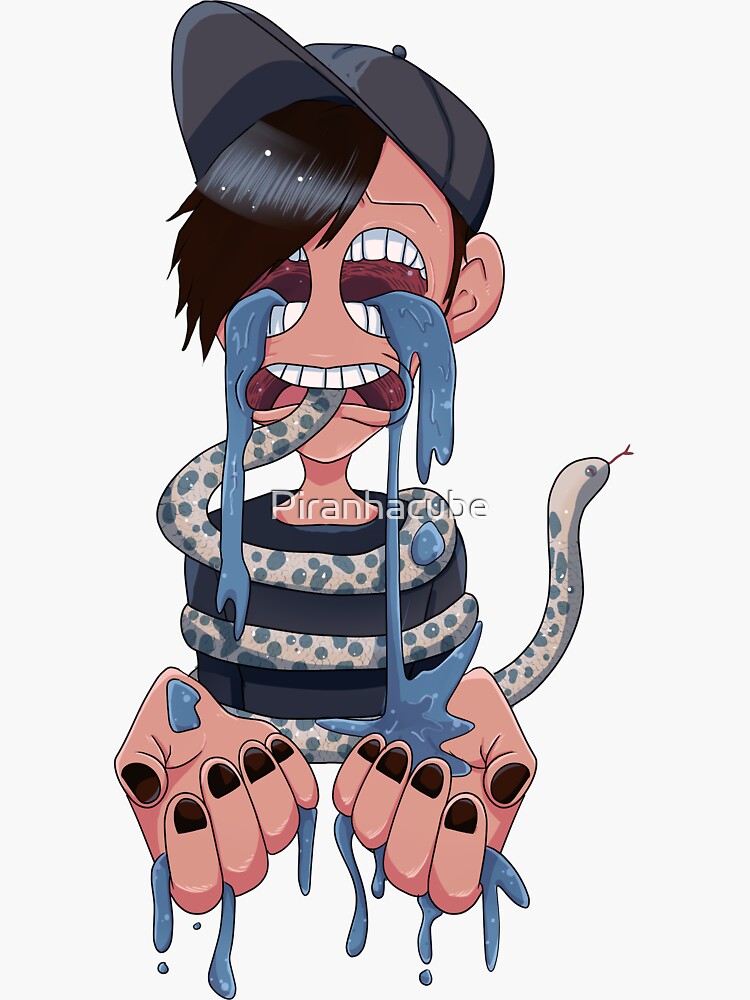 "Rav the Rapper" Sticker for Sale by Piranhacube | Redbubble