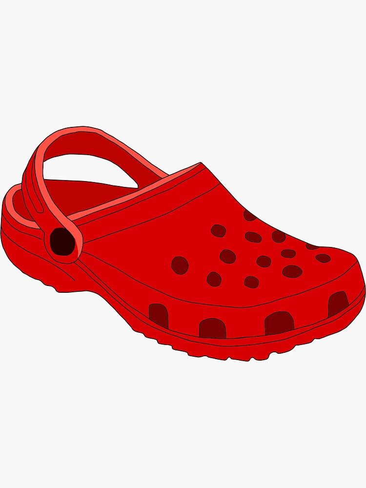 "Aesthetic VSCO Red Croc" Sticker by nataliaapavlovv | Redbubble