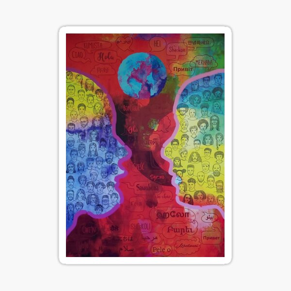 "Interaction" Sticker for Sale by Nightowl49 | Redbubble