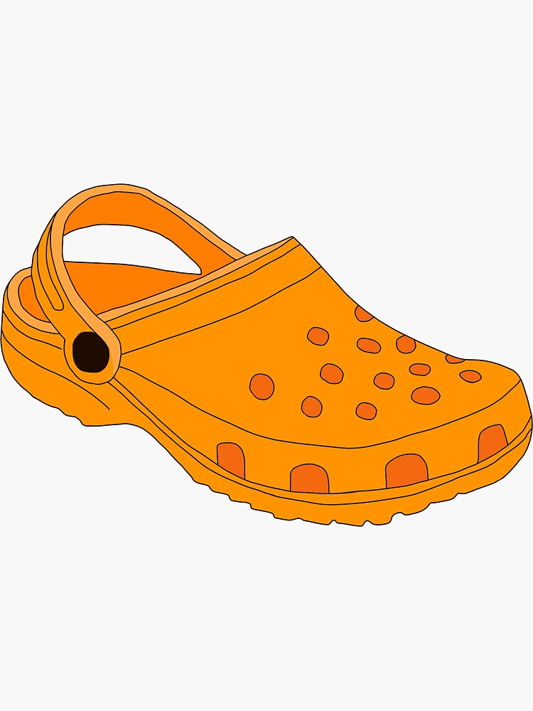 "Aesthetic VSCO Orange Croc" Sticker by nataliaapavlovv | Redbubble