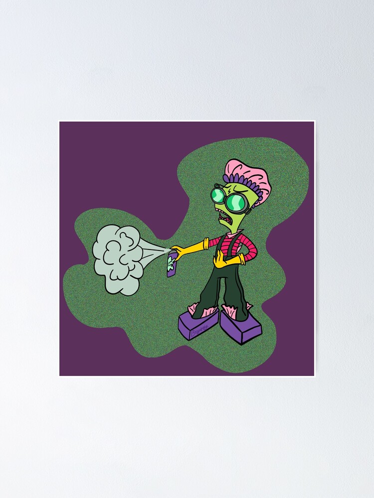 "Germaphobe Alien" Poster by Leguminophobic | Redbubble