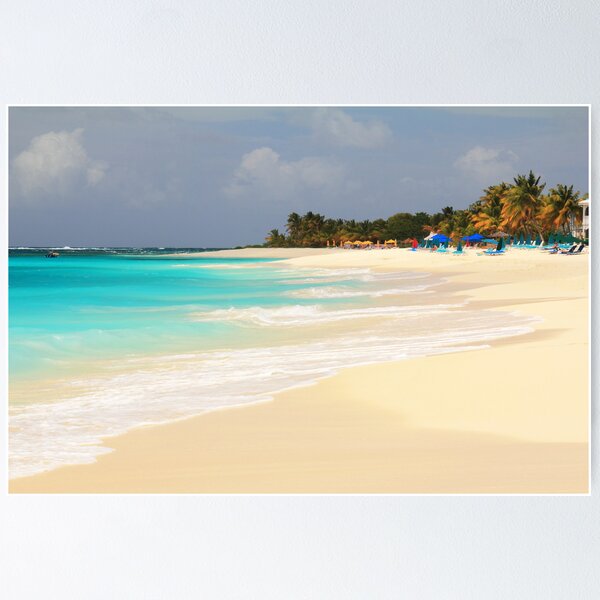 "Shoal Bay Beach Anguilla" Poster for Sale by Roupen BAKER | Redbubble