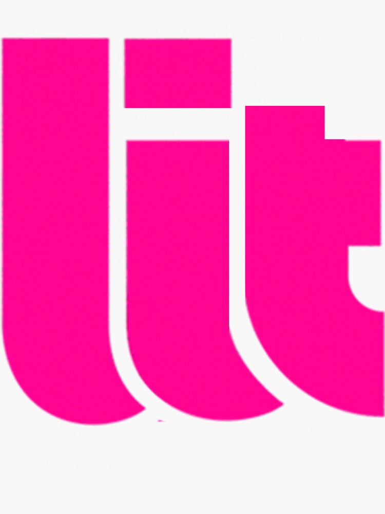 "Lit App Logo Parody " Sticker for Sale by YabYumShop | Redbubble
