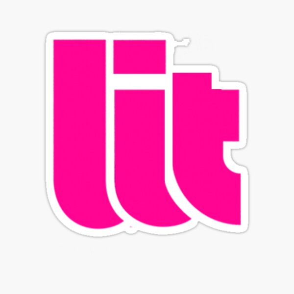 "Lit App Logo Parody " Sticker for Sale by YabYumShop | Redbubble