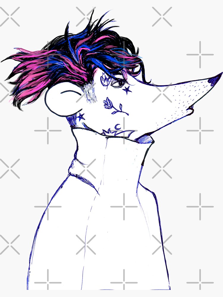 "rat lil peep" Sticker by iceang | Redbubble