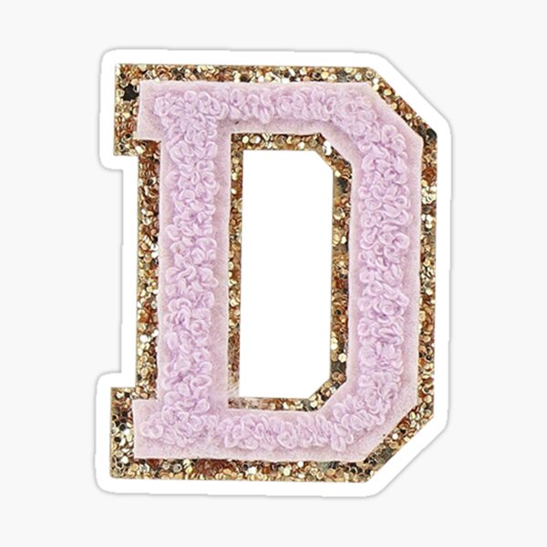 "Varsity Letter Sticker D" Sticker for Sale by lel1dancer | Redbubble