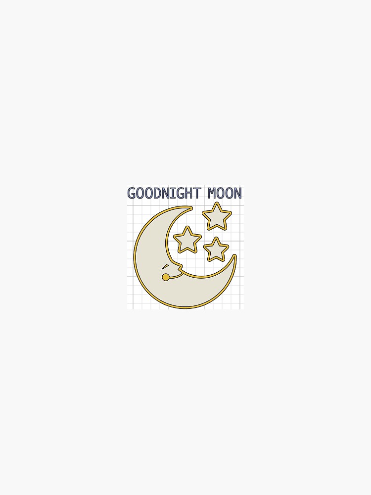 "good night moon sticker" Sticker by paigeraphael | Redbubble