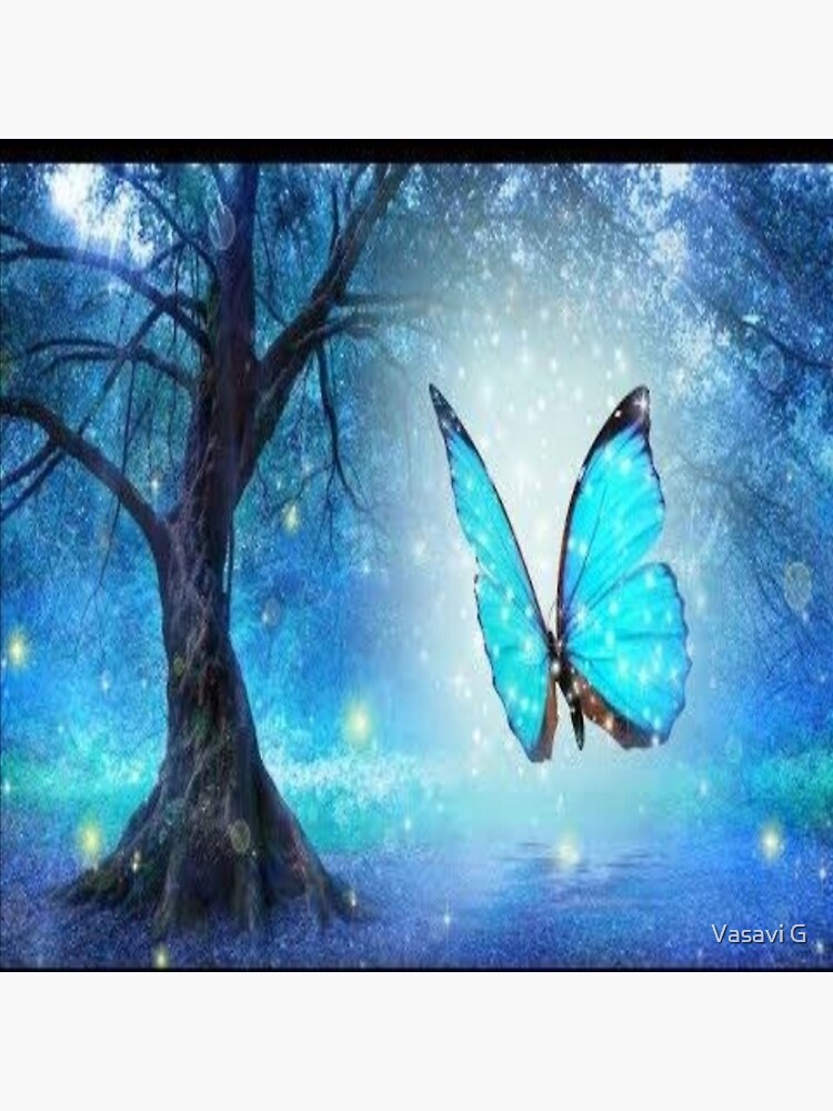 "Amazing blue butterfly.!" Poster by Vasavi999 | Redbubble