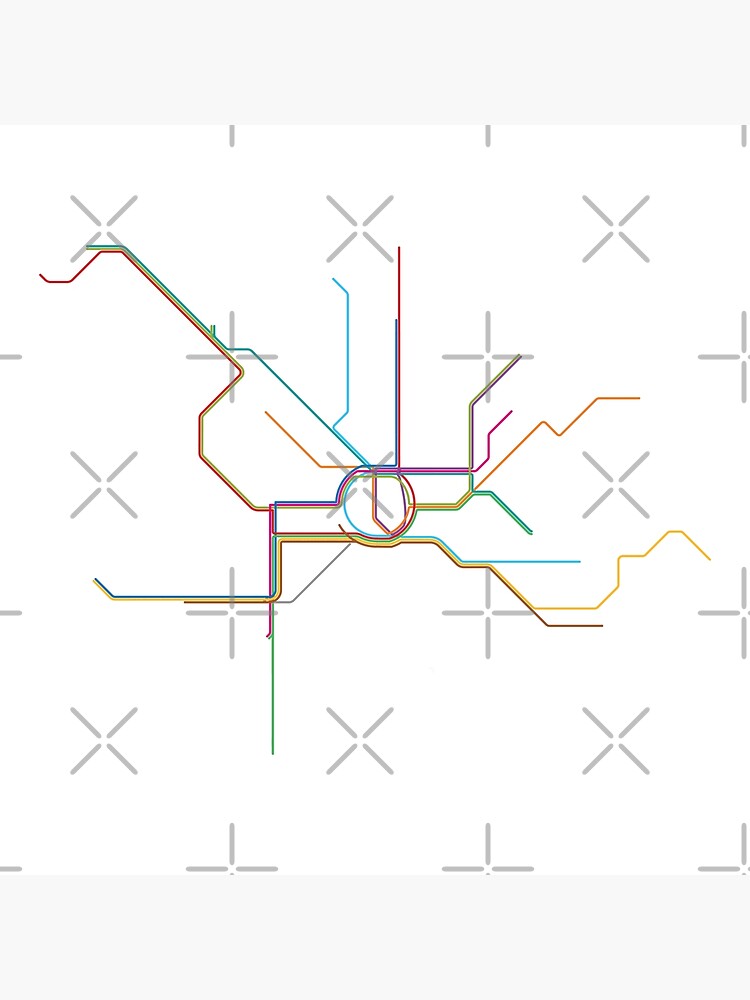 "Brno Tram Map" Poster for Sale by in-transit | Redbubble