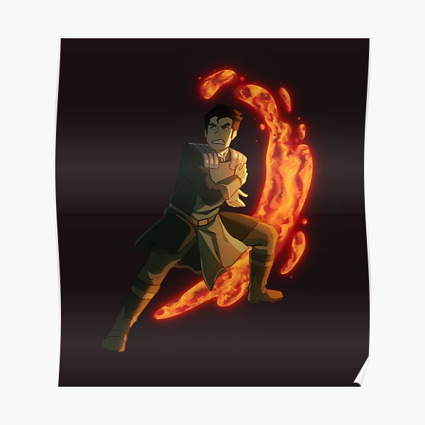 "Bolin- Lava Bending Fan Art drawing" Poster by Ivegotartitude | Redbubble