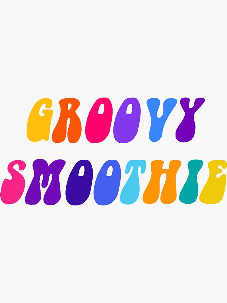 "groovy smoothie sticker!! " Sticker for Sale by razanomarra | Redbubble