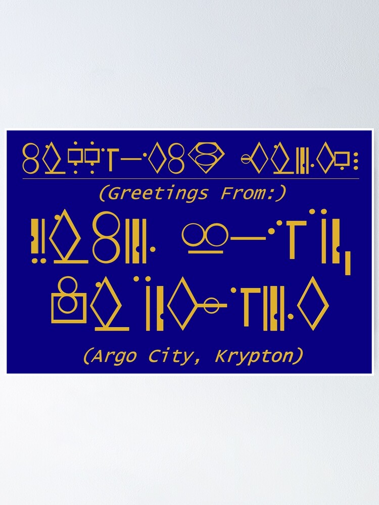 "Argo City, Krypton" Poster by Vancouver-Girl | Redbubble
