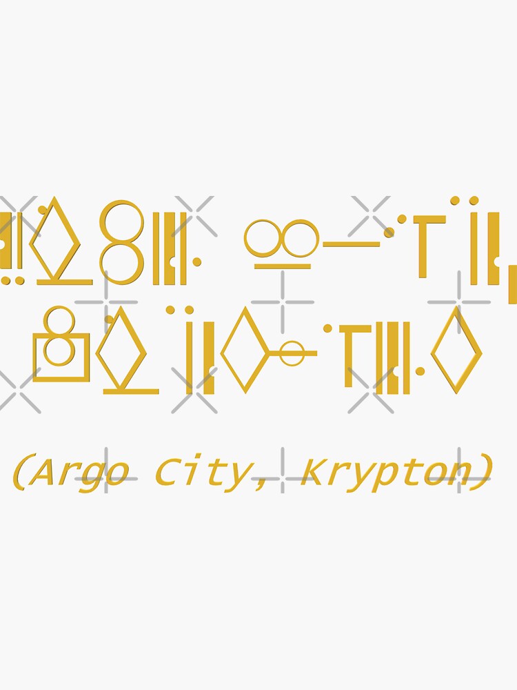 "Argo City, Krypton" Sticker by Vancouver-Girl | Redbubble