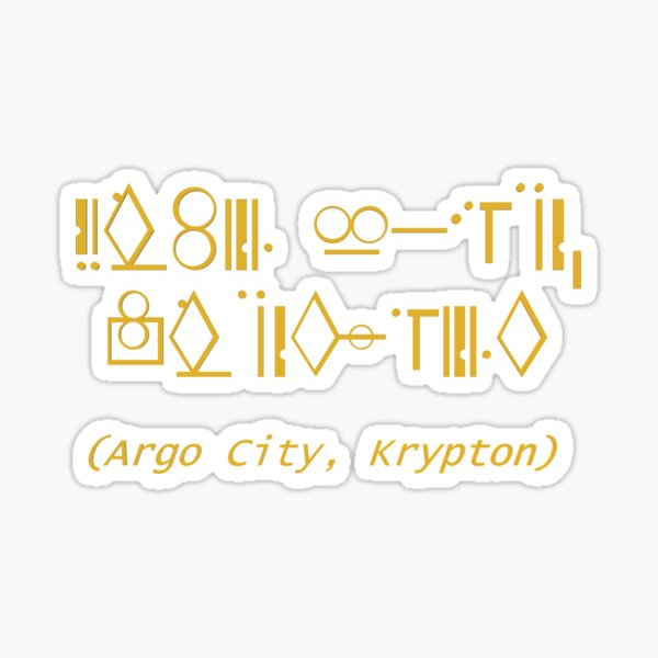 "Argo City, Krypton" Sticker by Vancouver-Girl | Redbubble