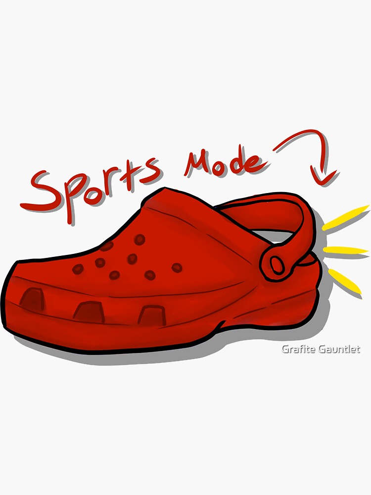 "Sports Mode" Sticker for Sale by Sketchyleigh | Redbubble