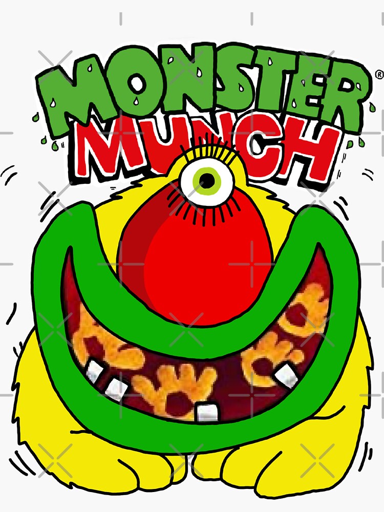 "Monster Munch PICKLED ONION" Sticker by ItsDarkInThere | Redbubble