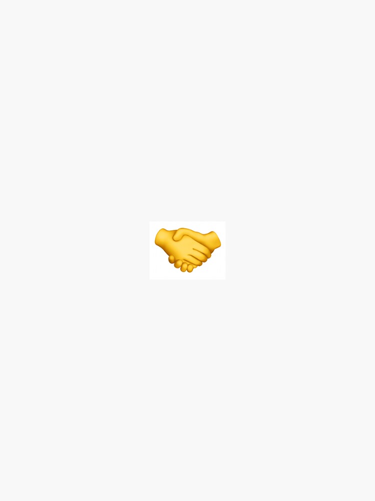 "shaking hands emoji" Sticker for Sale by aislingodonnell | Redbubble