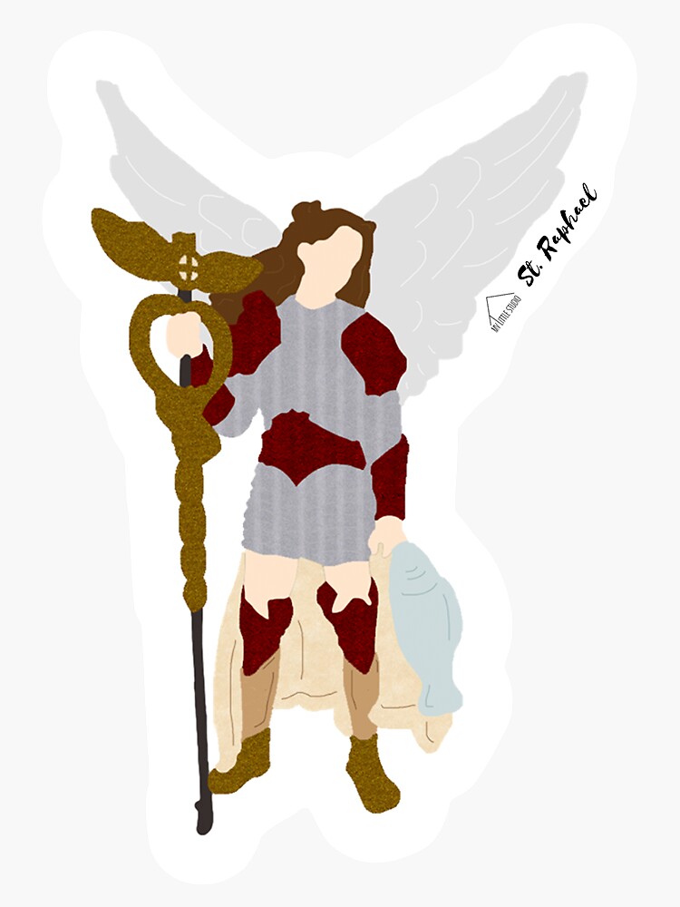 "St. Raphael the Archangel" Sticker for Sale by mylittlestudi0 | Redbubble