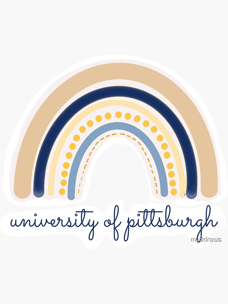 "rainbow upitt" Sticker by my3draws | Redbubble