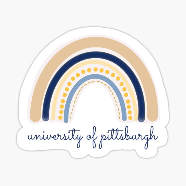 "rainbow upitt" Sticker by my3draws | Redbubble