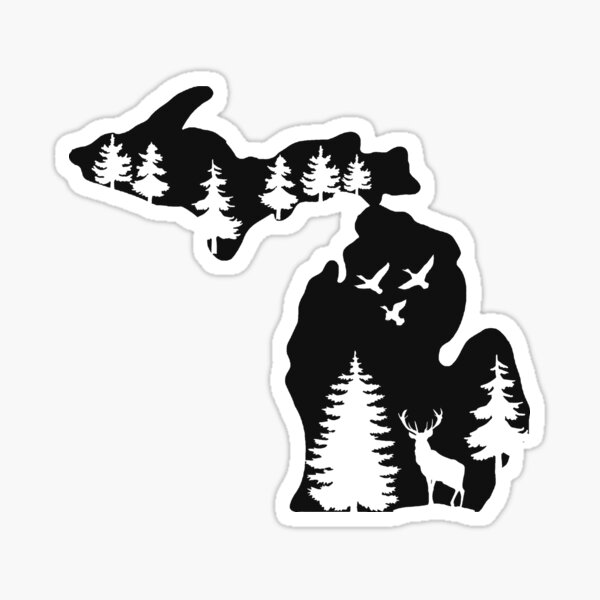 "Great Michigan Outdoors" Sticker for Sale by agdietzel | Redbubble