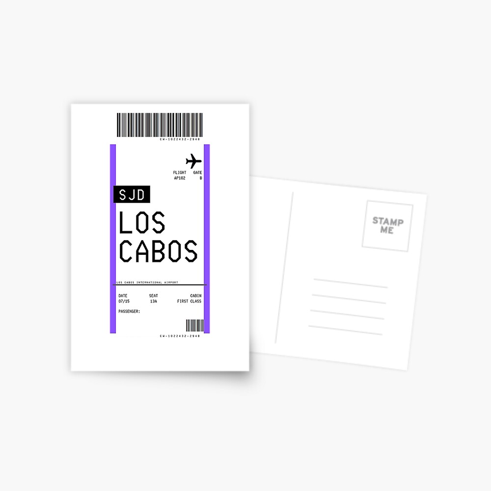 "Los Cabos Boarding Pass" Sticker for Sale by agethegreat | Redbubble