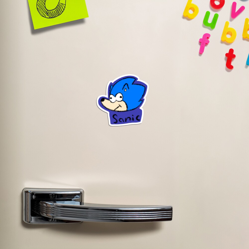 "Sanic " Sticker for Sale by Thomas-the-Pan | Redbubble