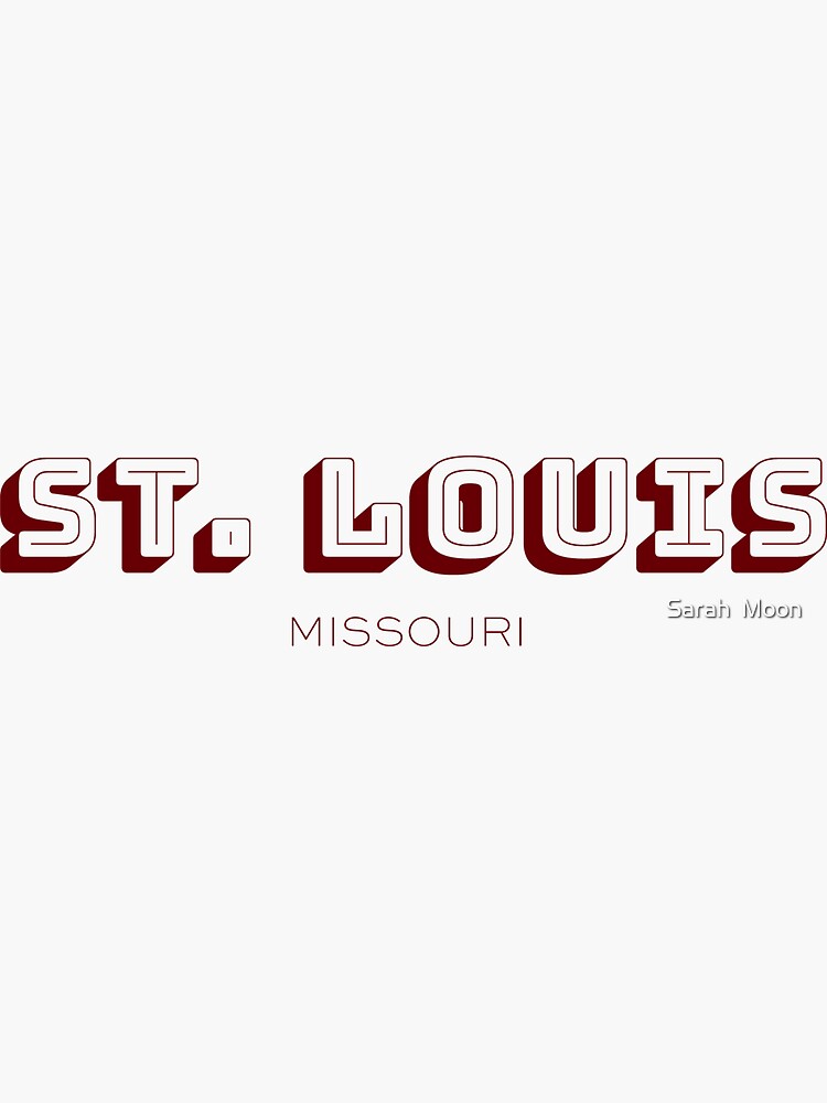 "St. Louis" Sticker for Sale by sarah-moon875 | Redbubble