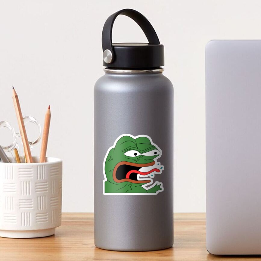 "REEEEEE! Pepe Rage HD" Sticker for Sale by Kelig69 | Redbubble
