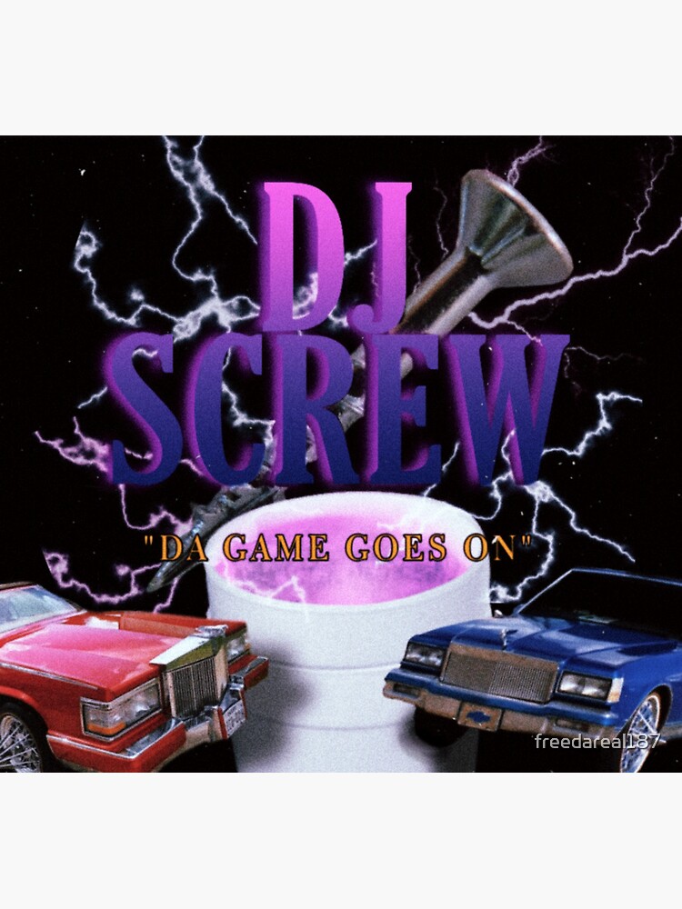 "DJ screw" Sticker for Sale by freedareal187 | Redbubble