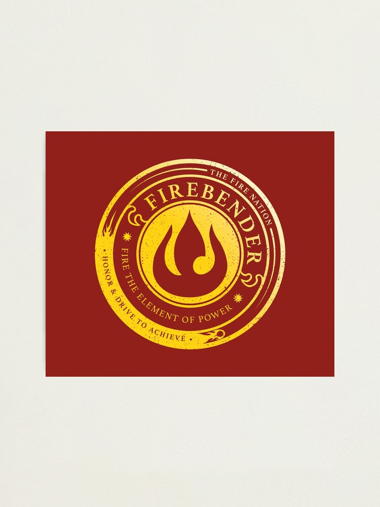 "ATLA Firebender Symbol: Avatar-Inspired Design" Photographic Print for ...