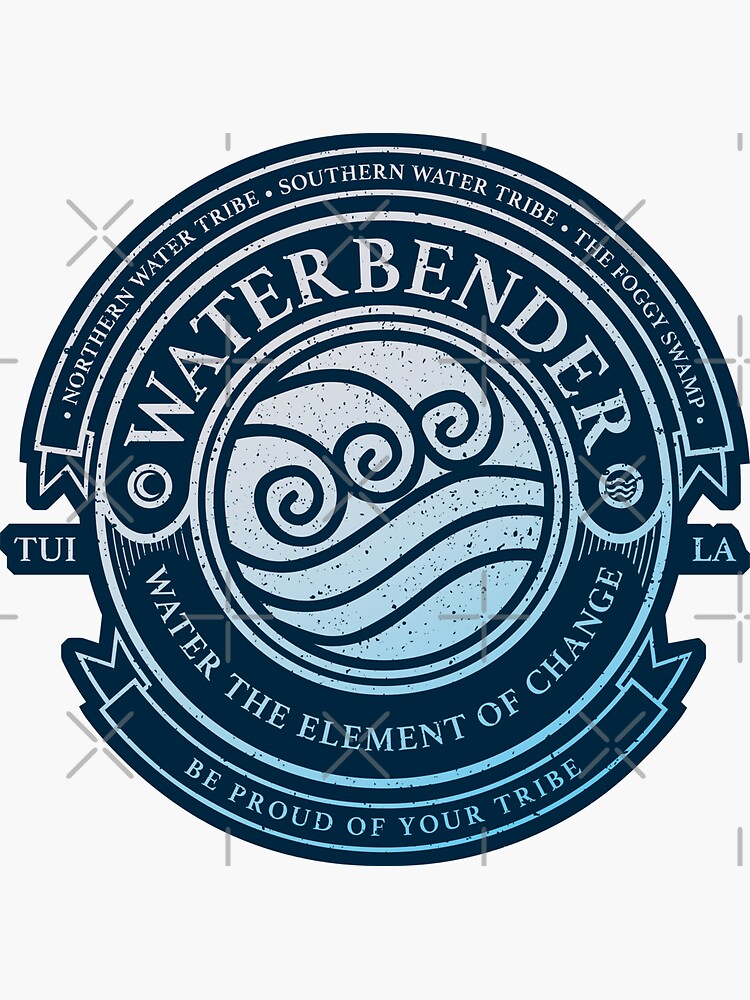 "ATLA Waterbender Symbol: Avatar The Last Airbender Inspired-Design ...