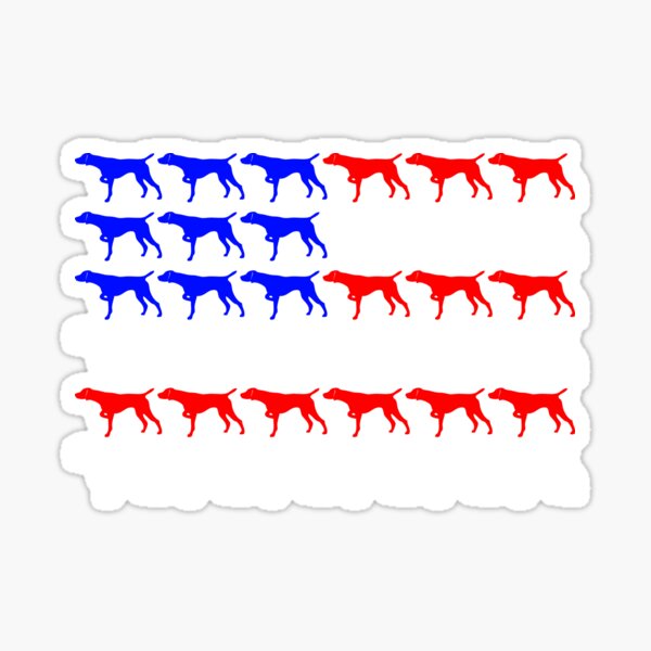"GSP USA Hound Dog American Flag" Sticker for Sale by kai0182 | Redbubble