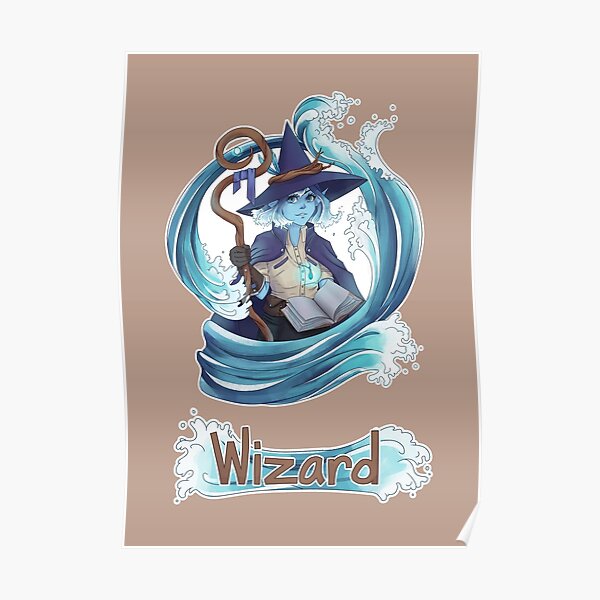 "Undine Wizard" Poster by kaywrenpaint | Redbubble