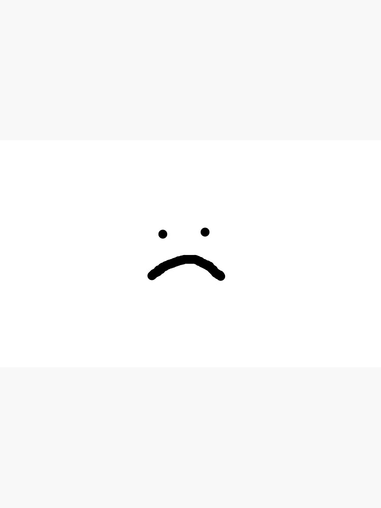 "A Tad Sad ' Sad Face . " Sticker by Aftrwrld | Redbubble