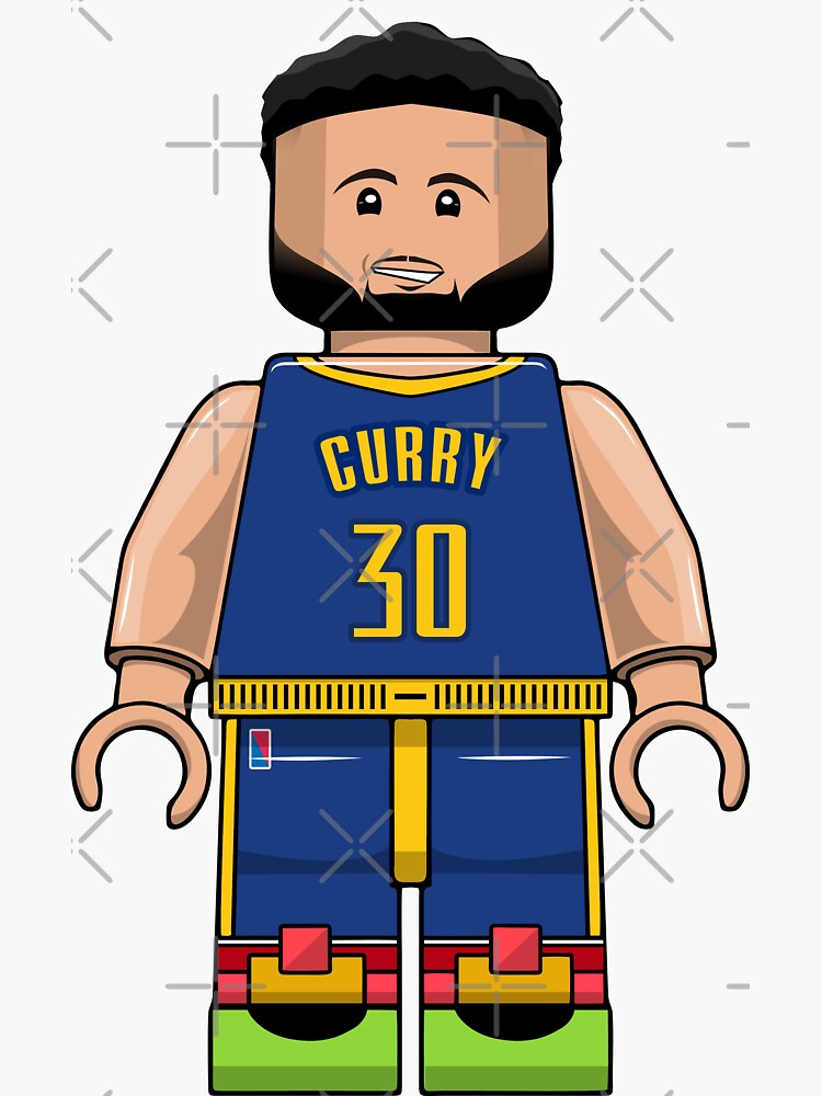 "Stephen Curry #30 Bricks Style Figure" Sticker for Sale by VectorTower ...