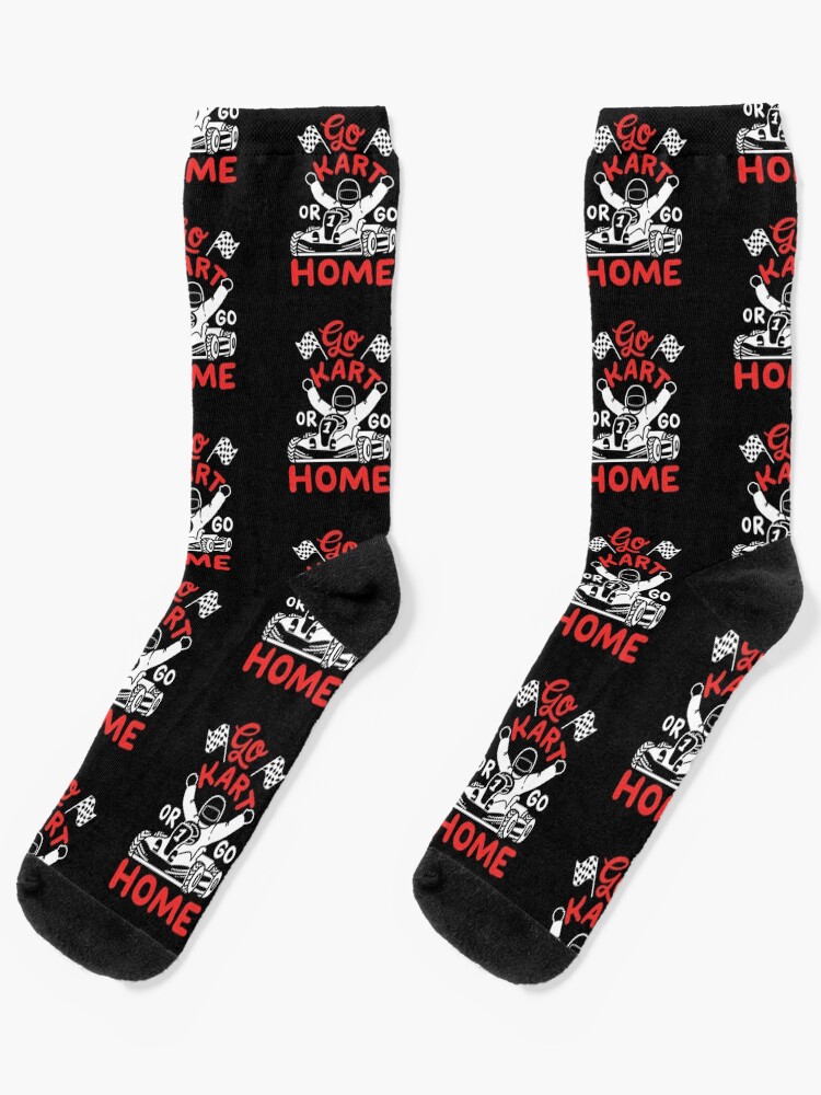 "Go Karting " Socks for Sale by kammoe | Redbubble